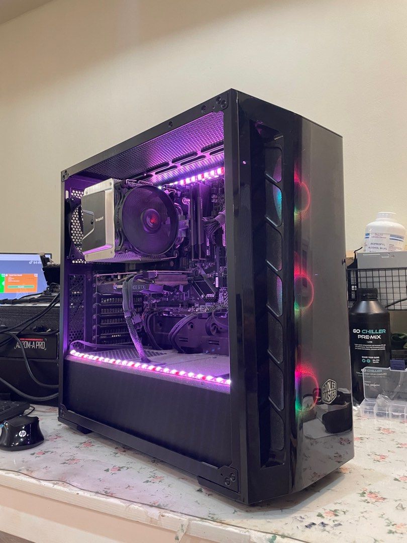 Custom Gaming PC Desktop with side Glass GTX1660S RYZEN 5 Budget Value ...