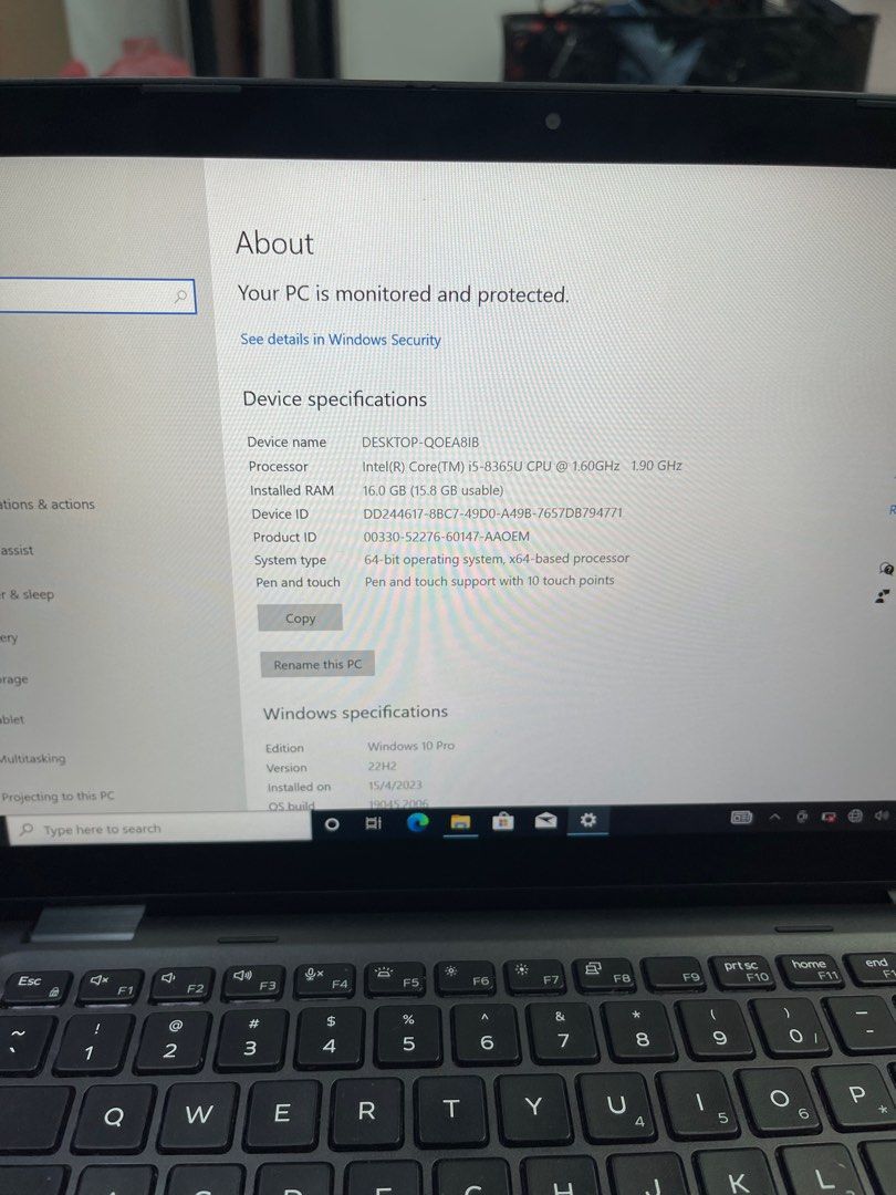 Dell Latitude 5300 2 in 1 Touchscreen foldable laptops/Notebook slim ...