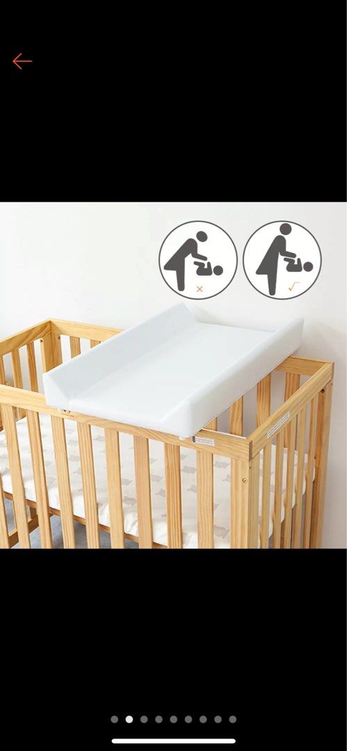 Diaper Changing Board Baby Newborn Cot, Babies & Kids, Baby Nursery ...