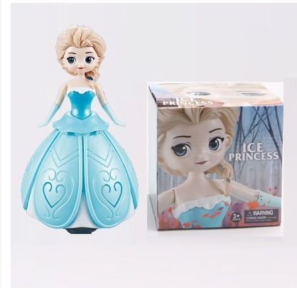 Disney Princess Dancing Toy Electric Rotating Music Light Frozen Elsa ...