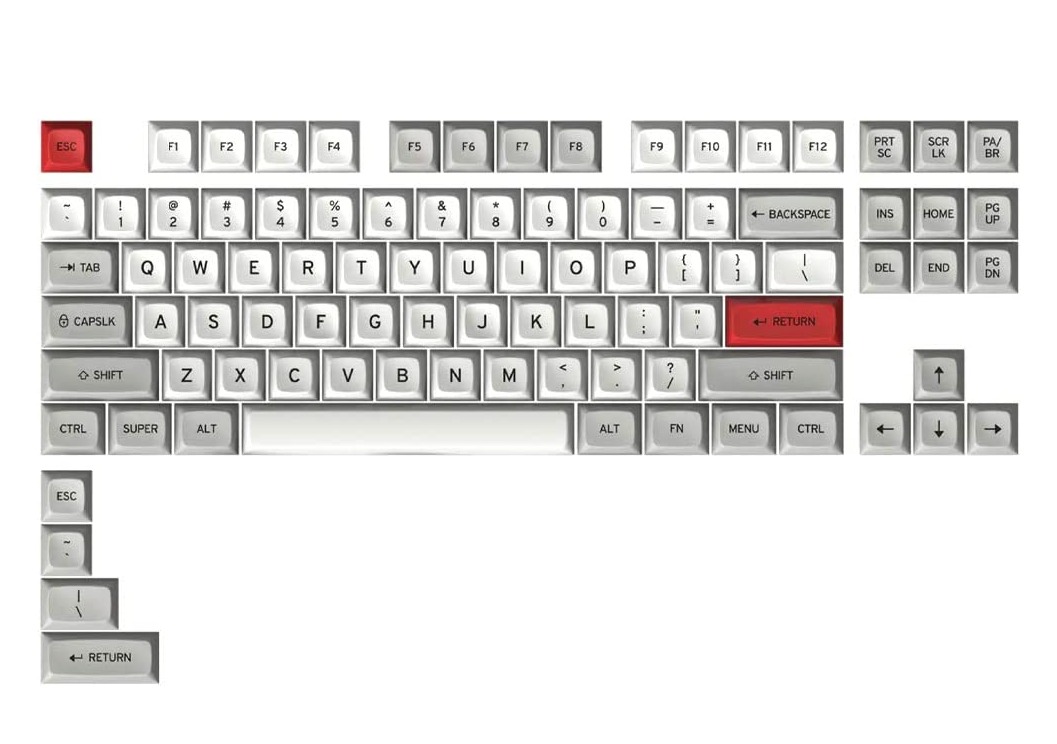 BNIB DROP + Matt3o MT3 /dev/tty Keycap Set TKL keycap set - 91 keys ...