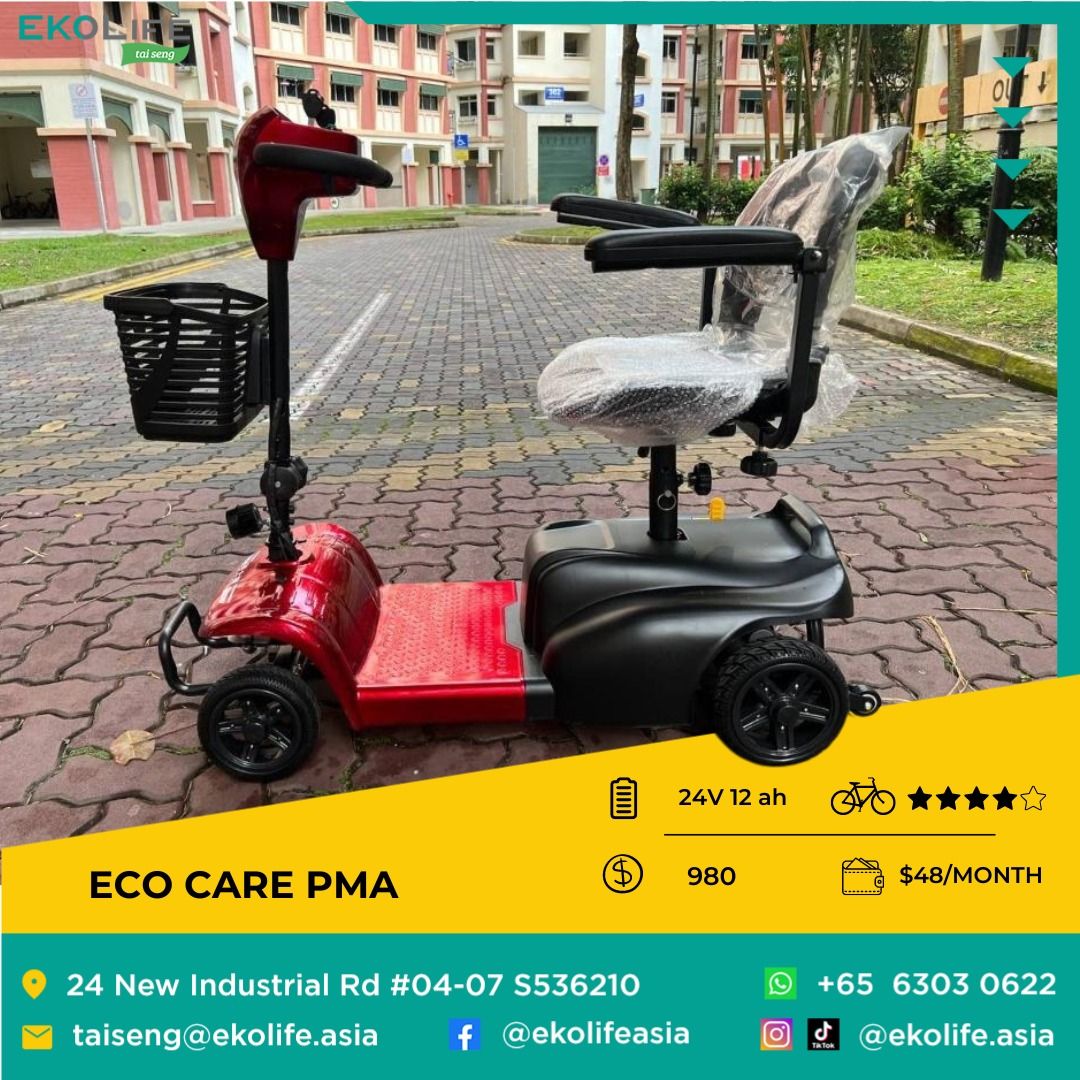 Eco Care PMA | SG APPROVED | 4-Wheel Personal Mobility Aid | PMA ...