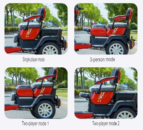 Electric tricycle home double scooter tricycle electric car battery car ...