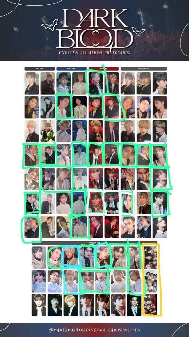 Enhypen dark blood pcs, Hobbies & Toys, Memorabilia & Collectibles, K ...