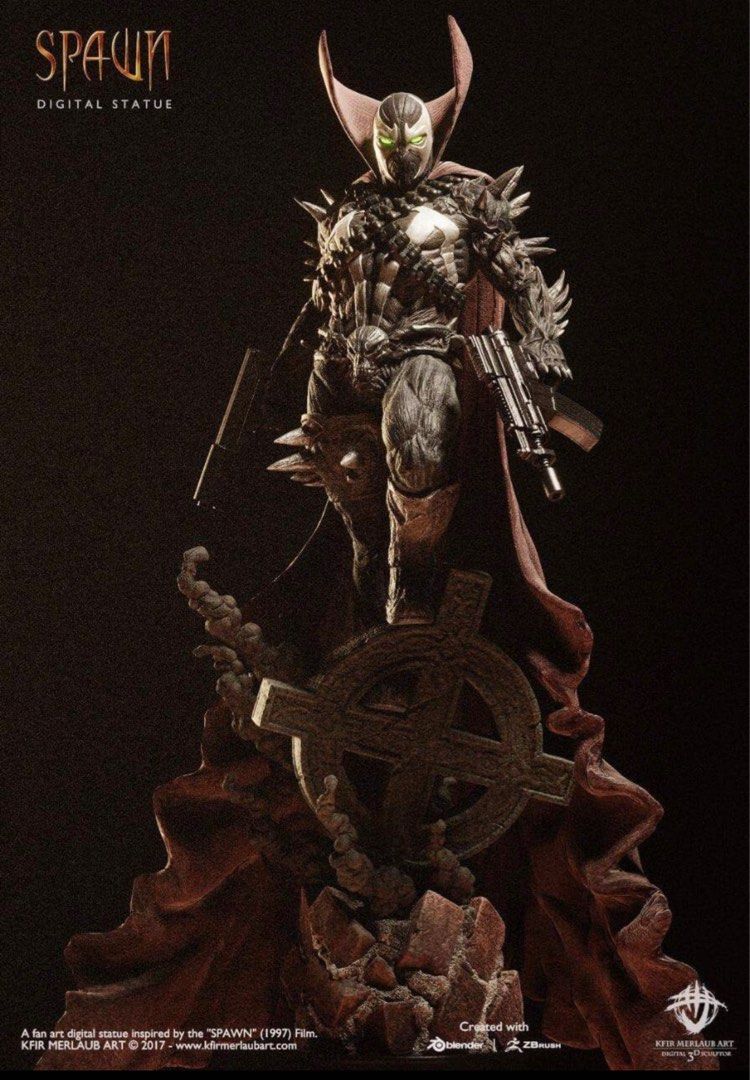 Fan art 1/4 scale Spawn movie version, Hobbies & Toys, Toys & Games on ...