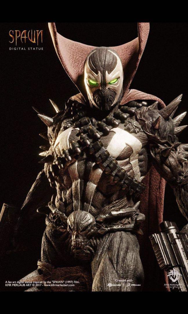 Fan art 1/4 scale Spawn movie version, Hobbies & Toys, Toys & Games on Carousell