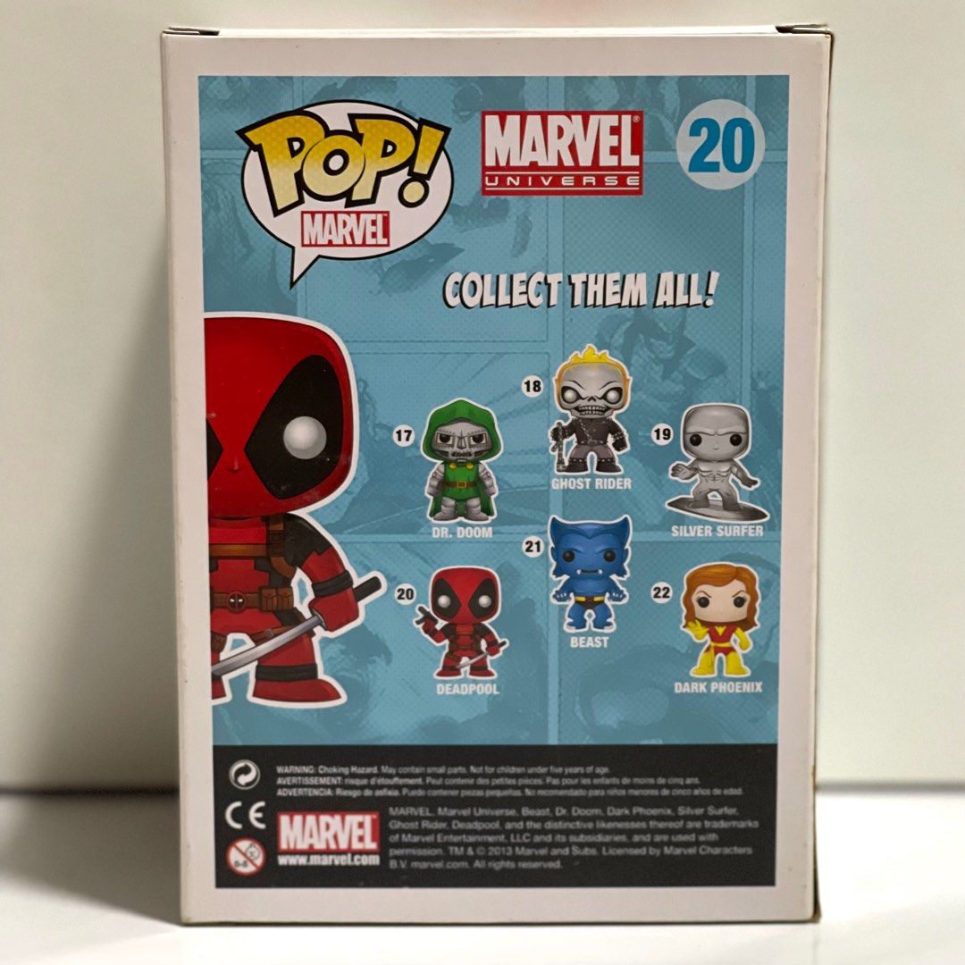 Funko Pop Deadpool Grey Suit Hot Topic Exclusive Collectible Figure ...