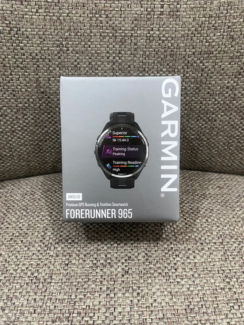 GARMIN Forerunner 965 Black Amoled, Mobile Phones & Gadgets, Wearables & Smart Watches on Carousell