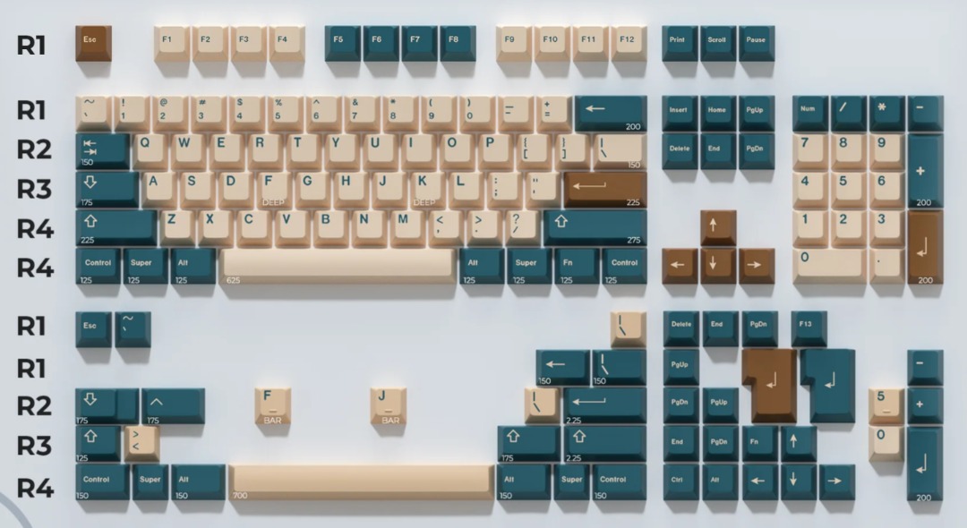 GMK Earth Tones - Base Kit, Computers & Tech, Parts & Accessories ...