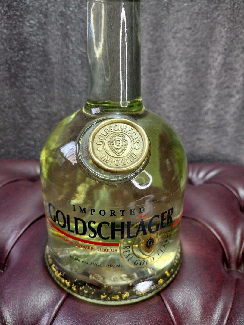 GOLD SCHLAGER with REAL GOLD FLAKES BEVERAGE Imported from U.S ...