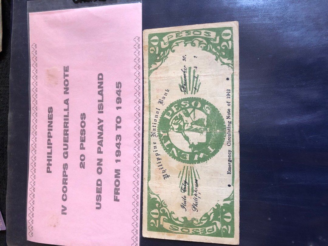 Guerilla note used in panay island, Hobbies & Toys, Memorabilia ...