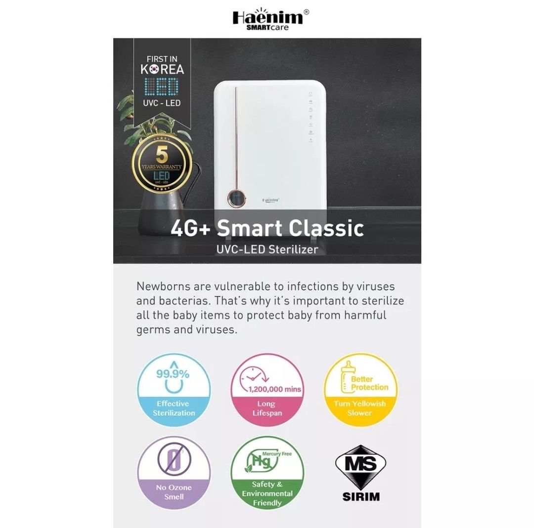 Haenim UV sterilizer, Babies & Kids, Nursing & Feeding, Breastfeeding ...