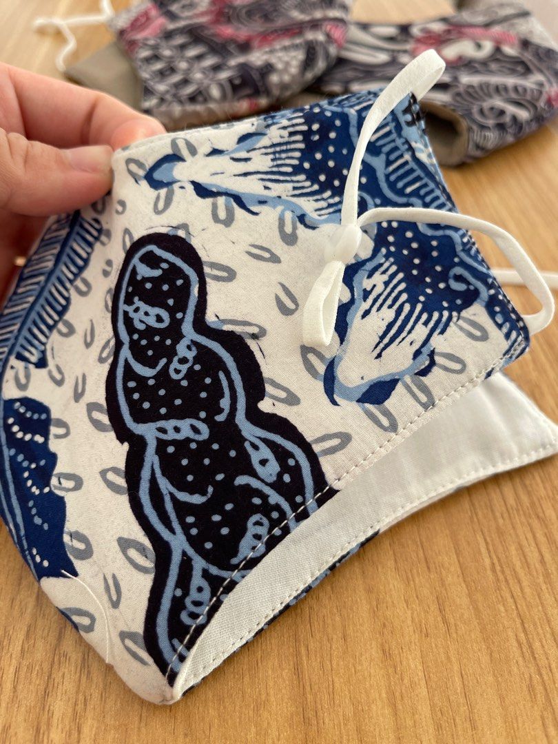 Handmade Batik Masks x3, Health & Nutrition, Face Masks & Face Shields ...