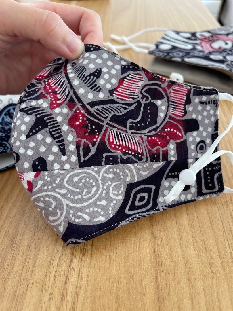 Handmade Batik Masks x3, Health & Nutrition, Face Masks & Face Shields ...