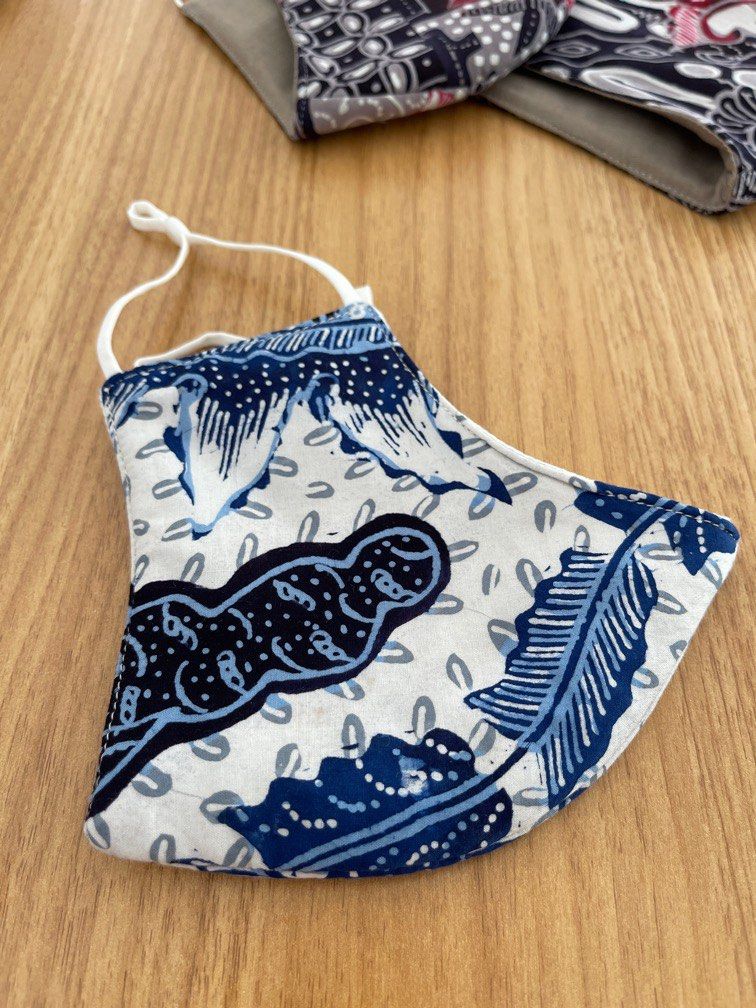 Handmade Batik Masks x3, Health & Nutrition, Face Masks & Face Shields ...
