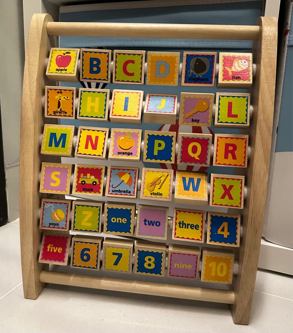 Hape Abc abacus, Babies & Kids, Infant Playtime on Carousell
