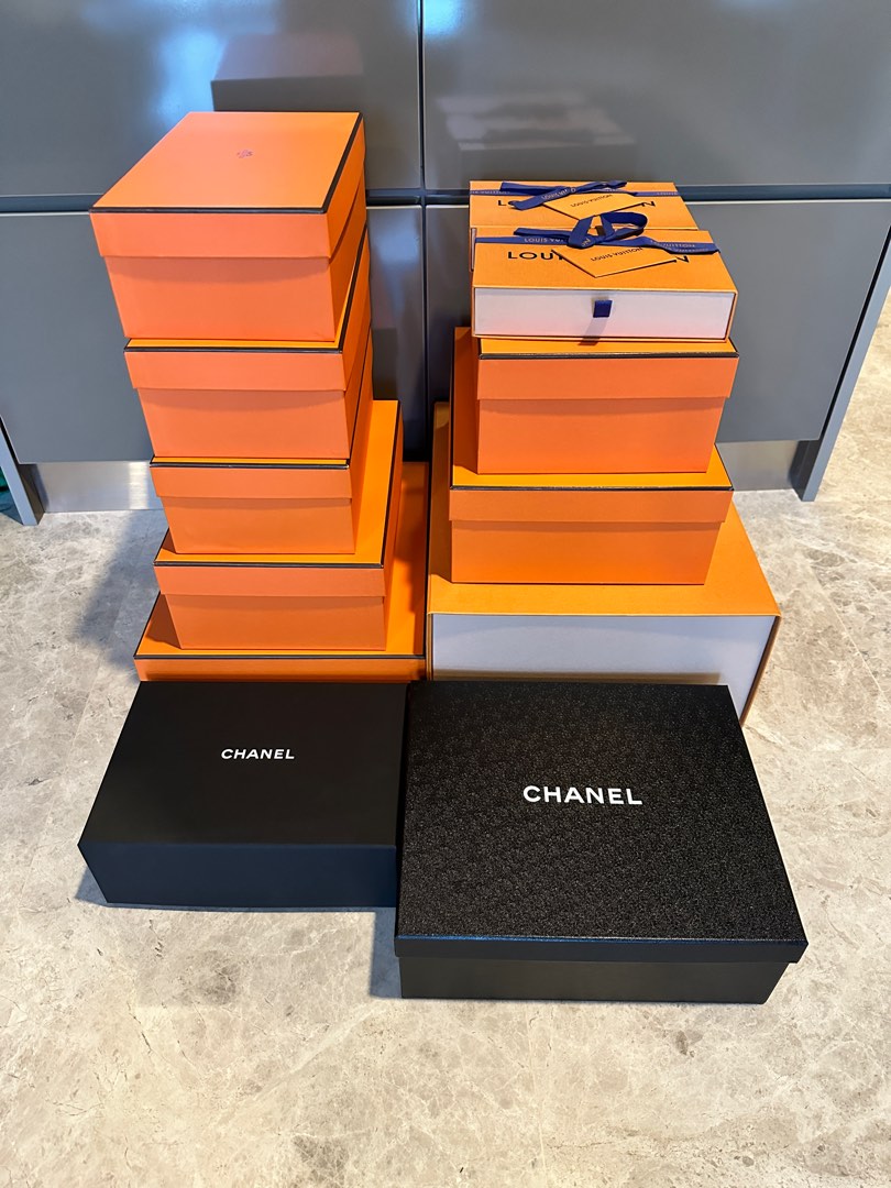 Hermes LV Chanel Boxes Assorted, Luxury, Accessories on Carousell