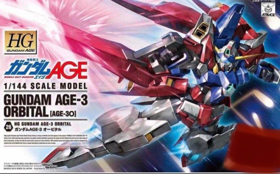 HG Gundam Age 3 Orbital AGE-3 高達 Age-3 軌道型 1/144, 興趣及遊戲, 玩具 & 遊戲類 ...