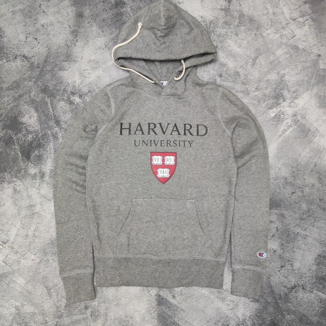 Hoodie champion Harvard University second, Fesyen Pria, Pakaian ...