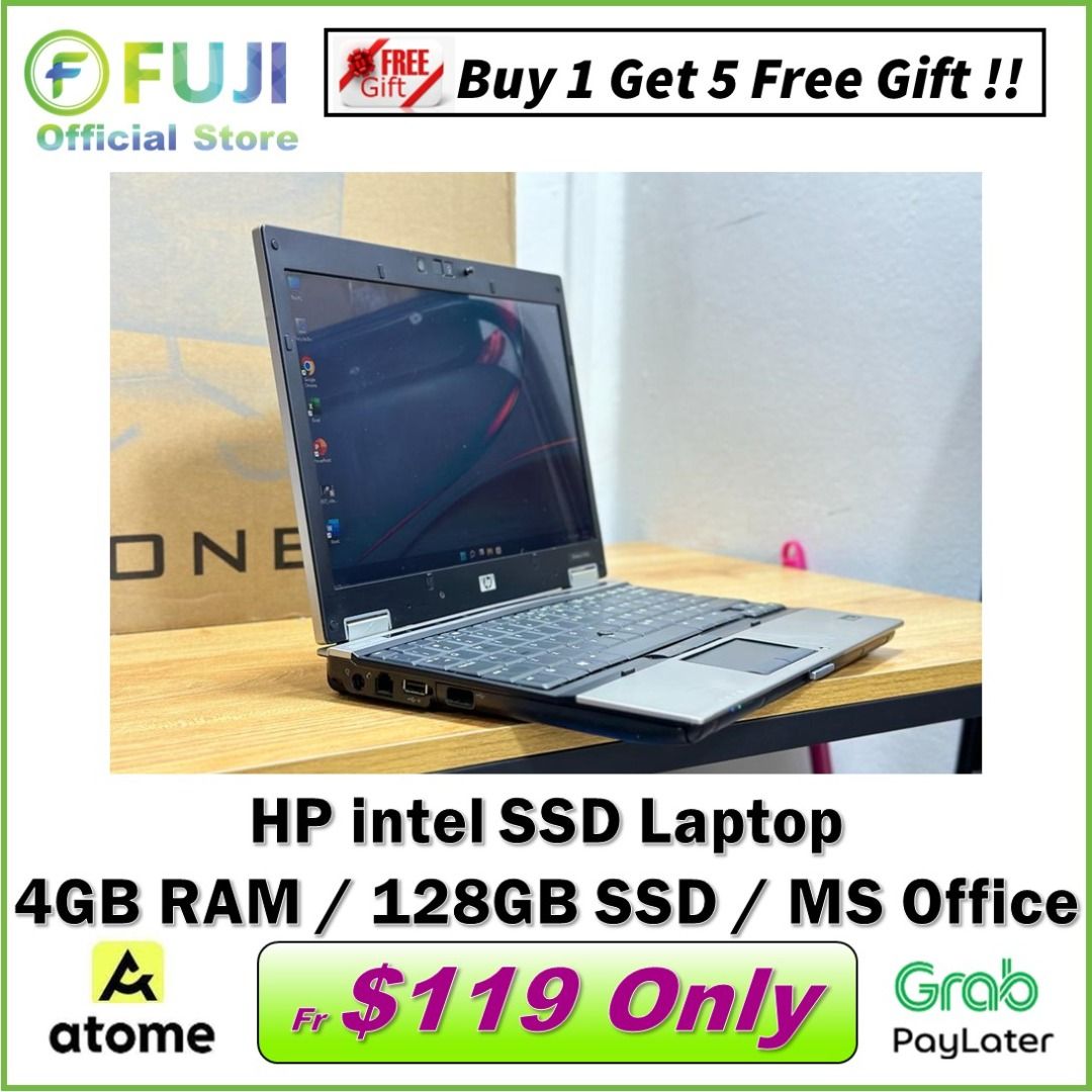 HP Win 11 intel SSD Laptop - 4GB RAM - 128GB SSD - Free MS Office ...