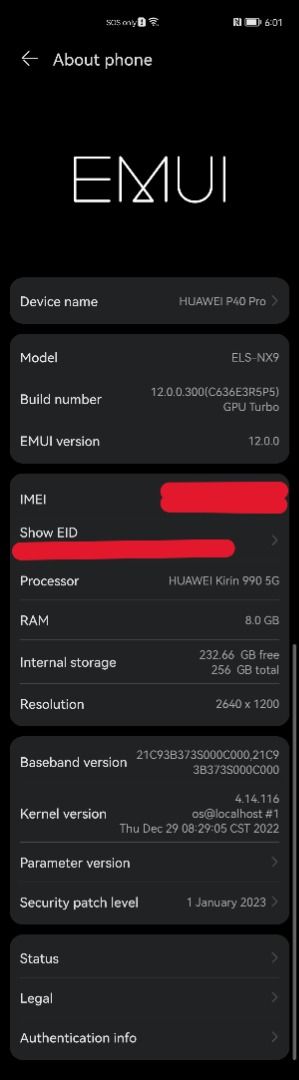 Huawei P40 Pro (ELS-NX9), Silver Frost, 256GB, Mobile Phones & Gadgets, Mobile Phones, Android ...