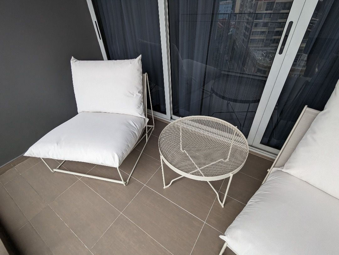 IKEA Havsten Lounges (x2) with Krokholmen Table, Furniture & Home ...