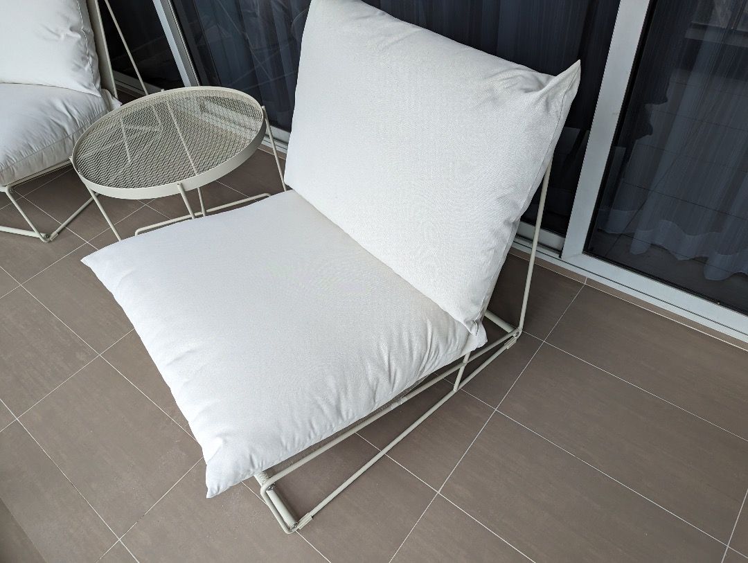 IKEA Havsten Lounges (x2) with Krokholmen Table, Furniture & Home ...