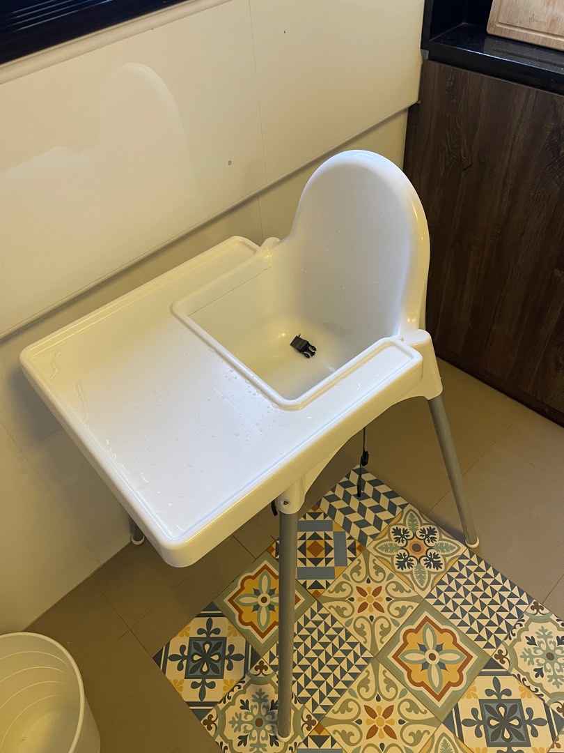 Ikea high chair with bonjourbebe foot rest, Babies & Kids, Nursing ...