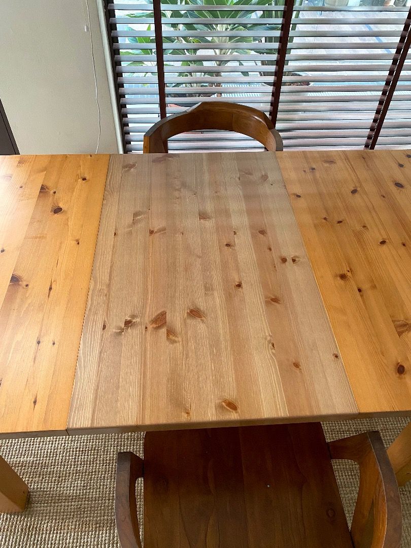 IKEA Stornas Solid Wood Brown Extendable Dining Table, Furniture & Home ...