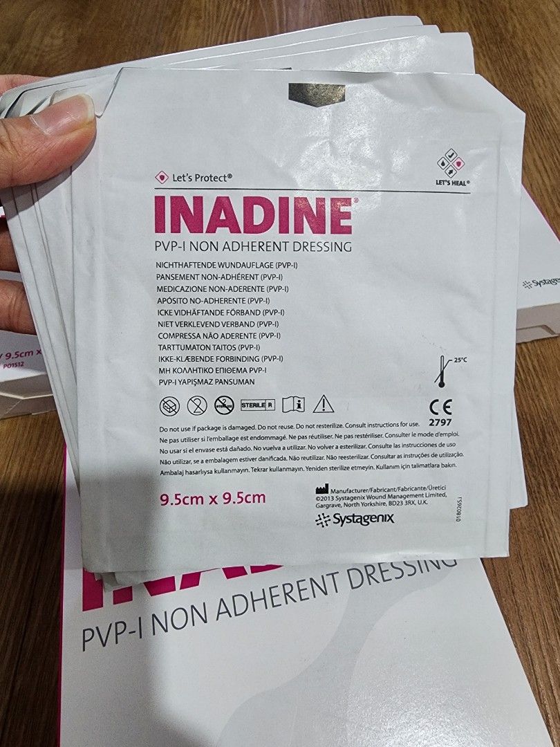 INADINE DRESSING 9.5cm x 9.5cm, Health & Nutrition, Medical Supplies ...