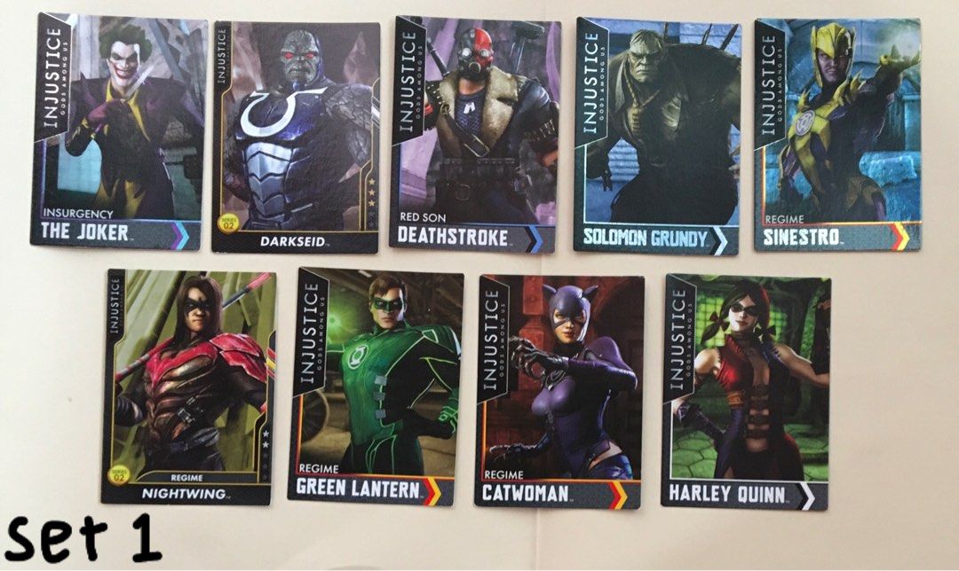 INJUSTICE Game Cards (arcade), Video Gaming, Gaming Accessories, In ...