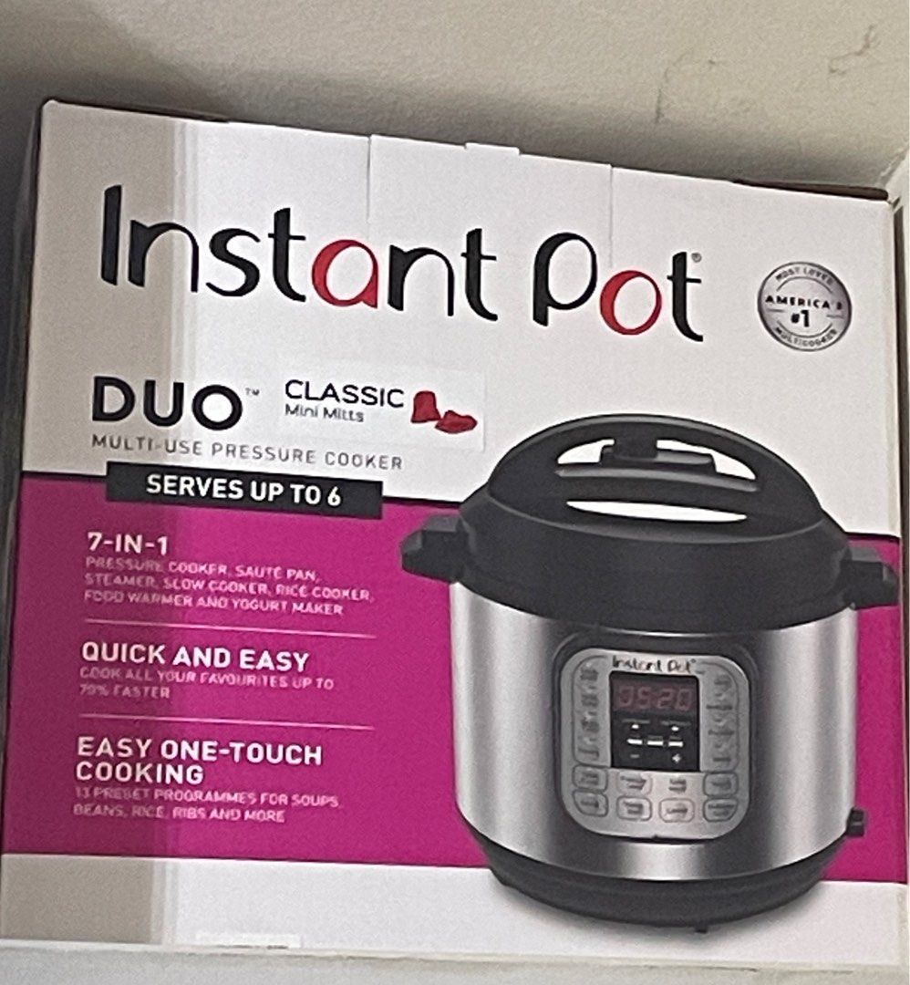 Instant Pot Duo 7-in-1 Singapore plug, TV & Home Appliances, Kitchen ...