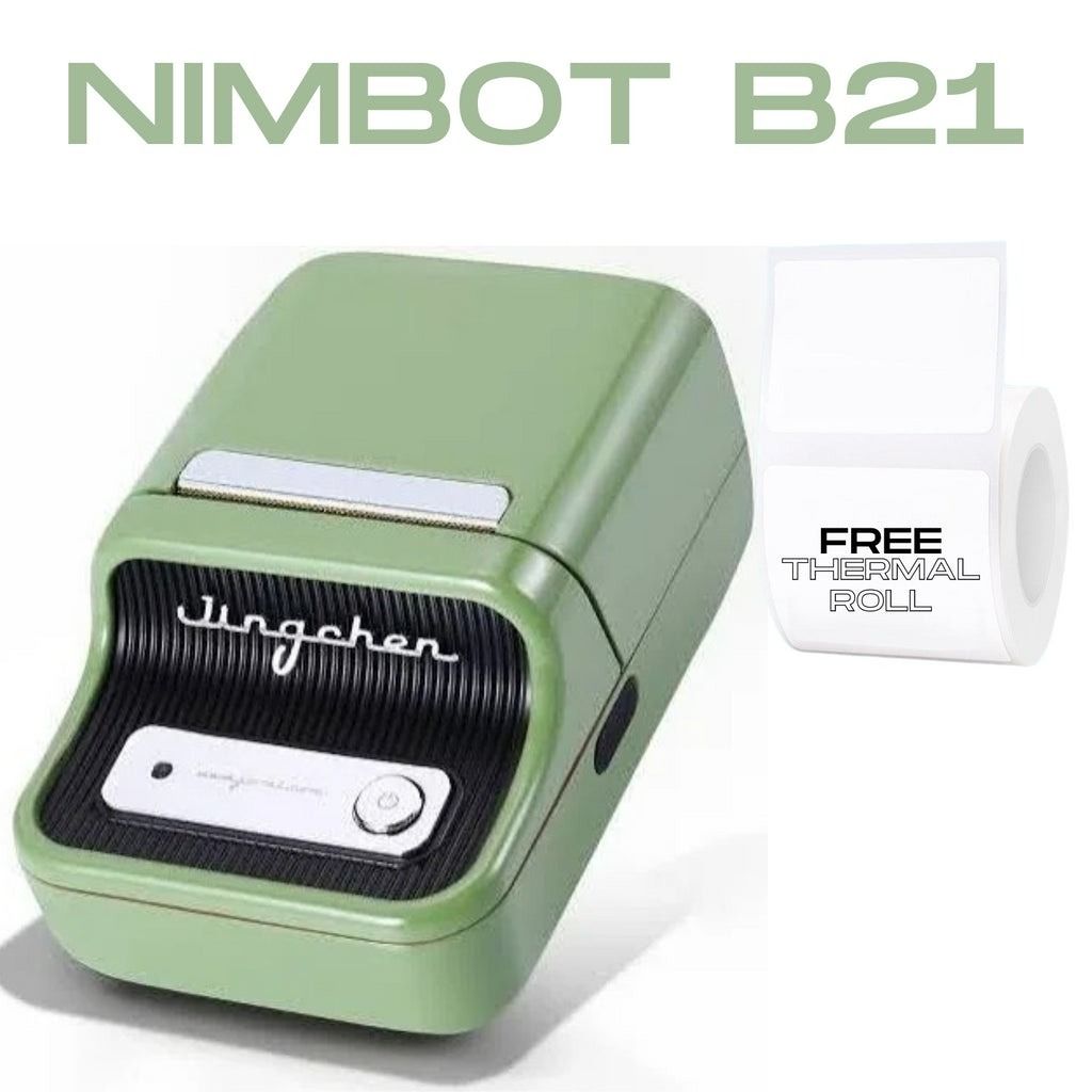 [INSTOCK] NIIMBOT Thermal Printer B21 Wireless Bluetooth Thermal Printing Sticker Inkless Label ...