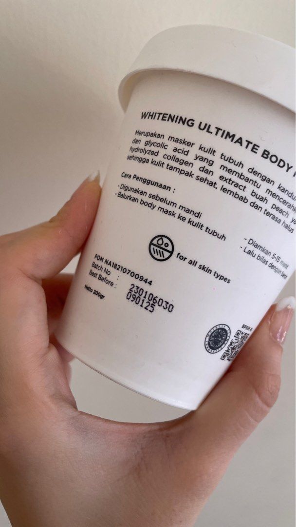 ISWHITE Body Mask - Pemutih dan Pencerah Badan, Kesehatan & Kecantikan ...