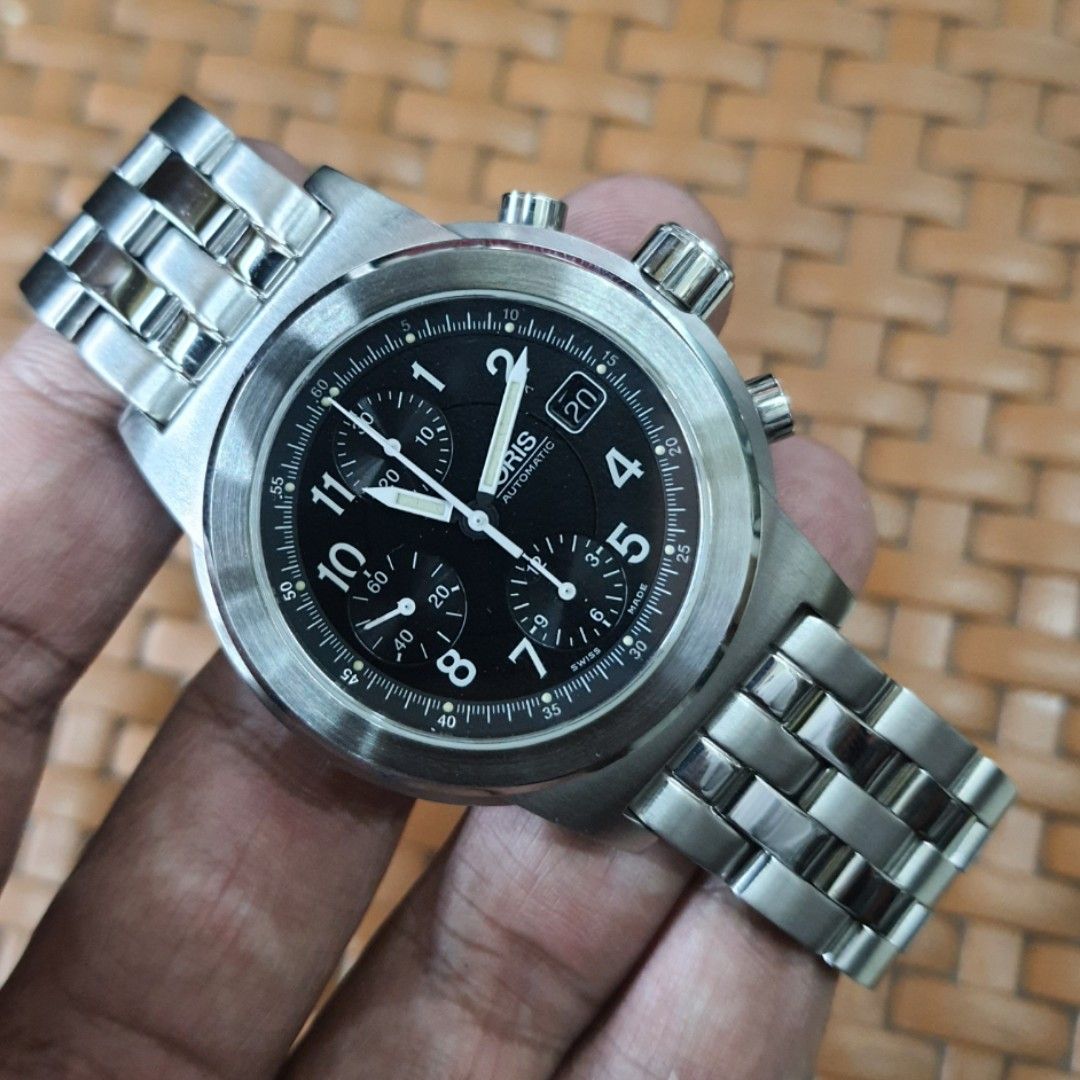 Jam Oris BC3 Chronograph, Fesyen Pria, Jam Tangan di Carousell