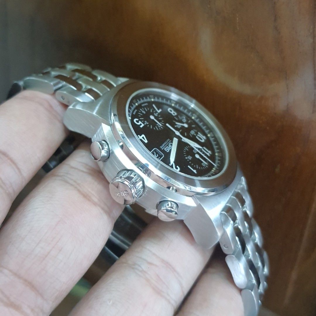 Jam Oris BC3 Chronograph, Fesyen Pria, Jam Tangan di Carousell