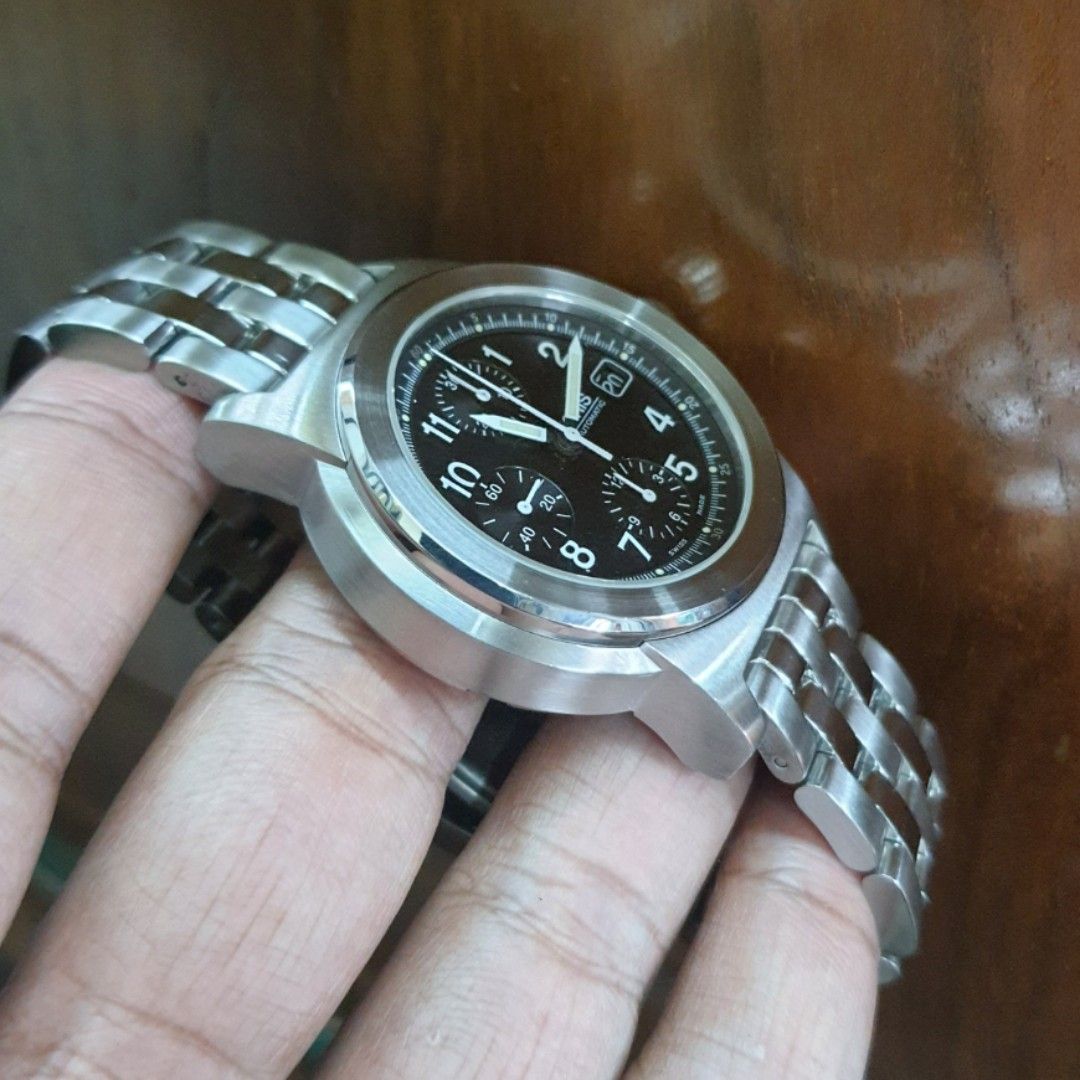 Jam Oris BC3 Chronograph, Fesyen Pria, Jam Tangan di Carousell