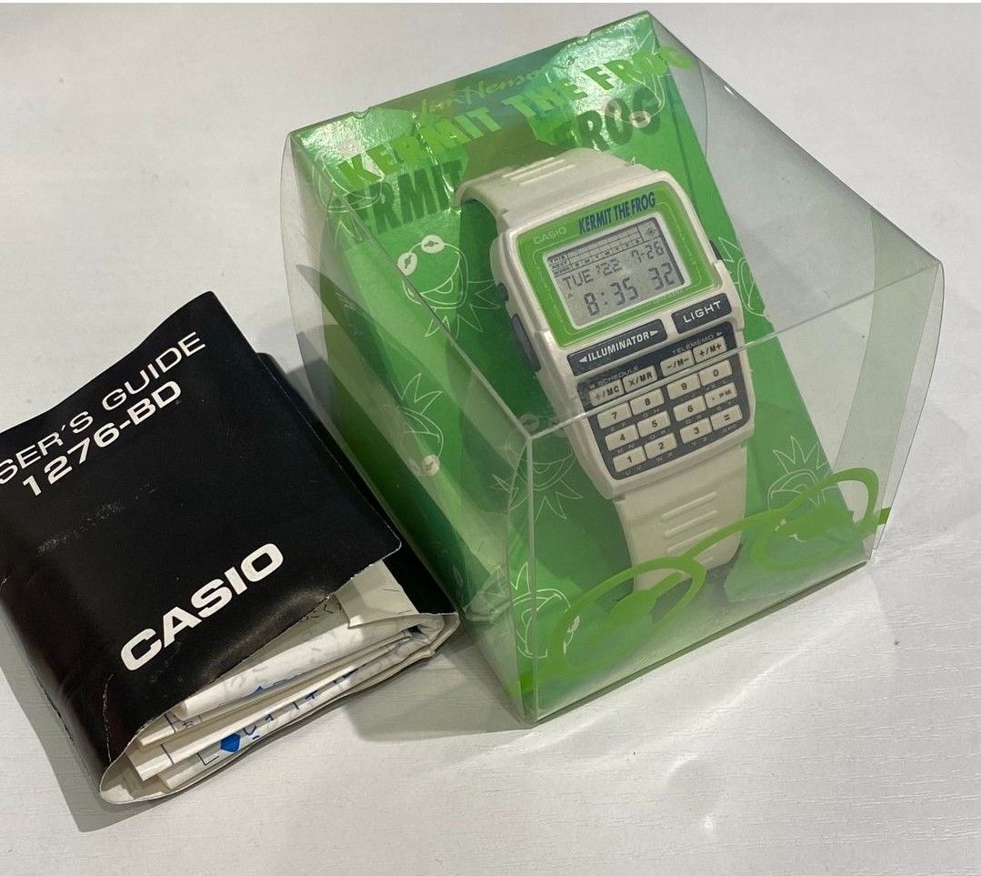 Kermit the Frog Casio Digital Watch, Luxury, Watches on Carousell