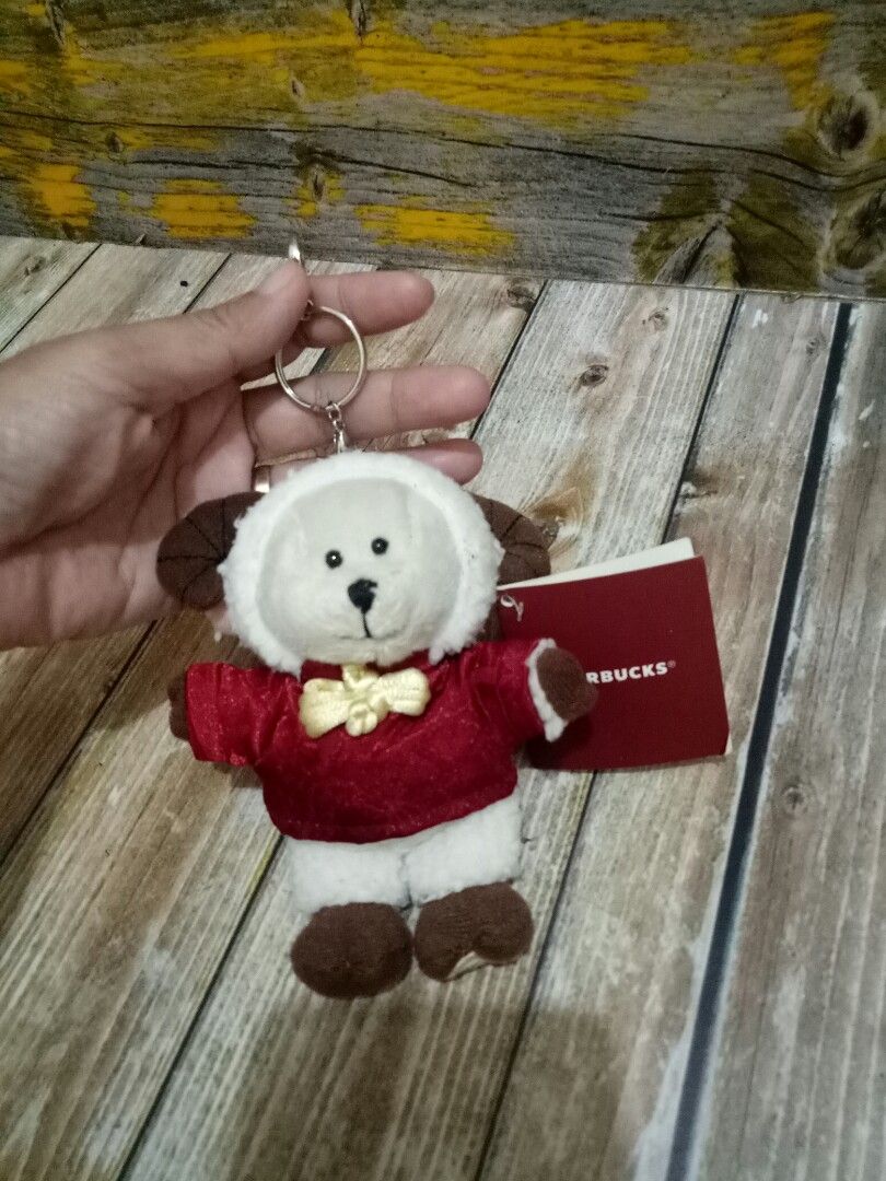 keychain Starbucks bearista Chines New Year Goat edition 2015, Toys & Collectibles, Mainan di ...