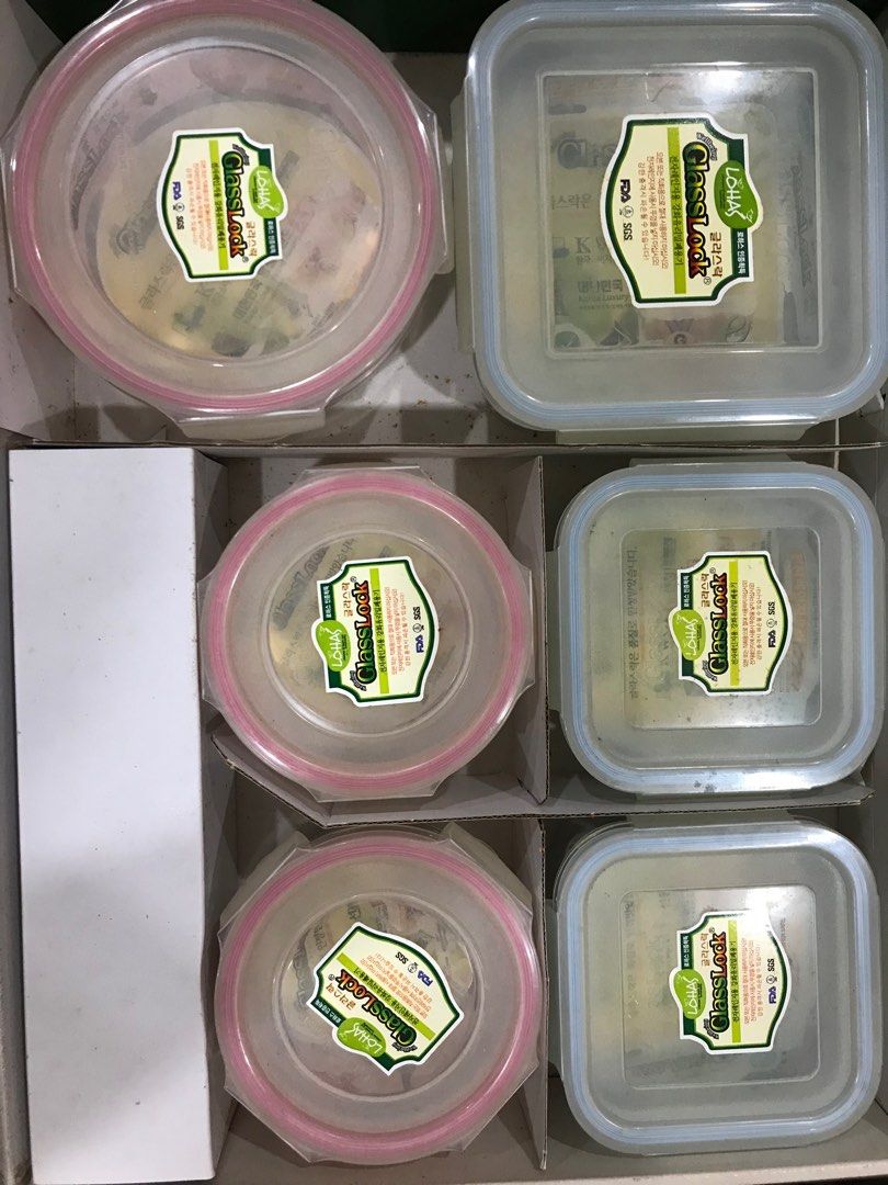 KOREA NO.1 GLASSLOCK 12PCS TEMPERED GLASS CONTAINER, Furniture & Home ...