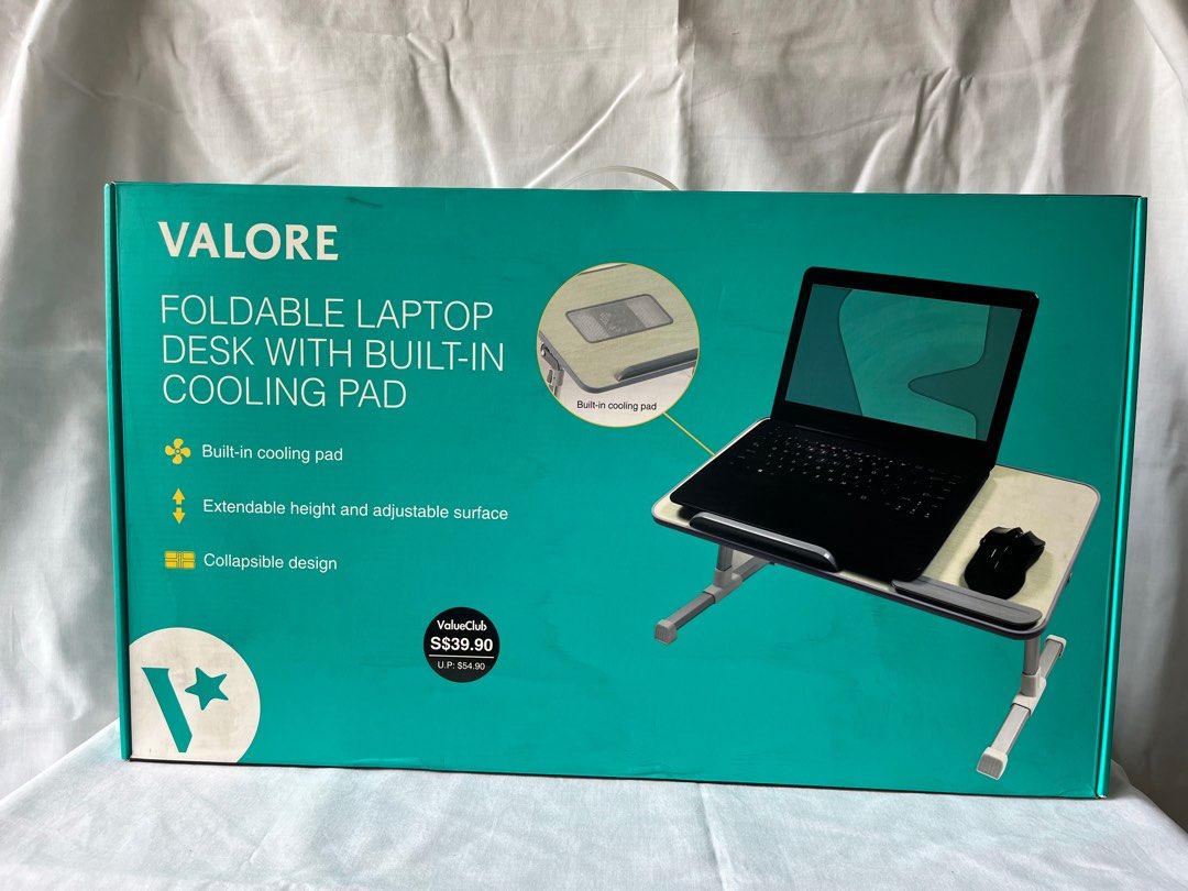 Laptop Desk with Cooling Pad on Carousell
