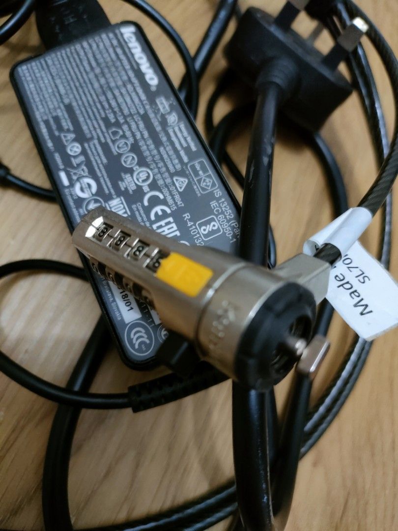 Lenovo Yoga Charger laptop lock, Computers & Tech, Parts & Accessories ...