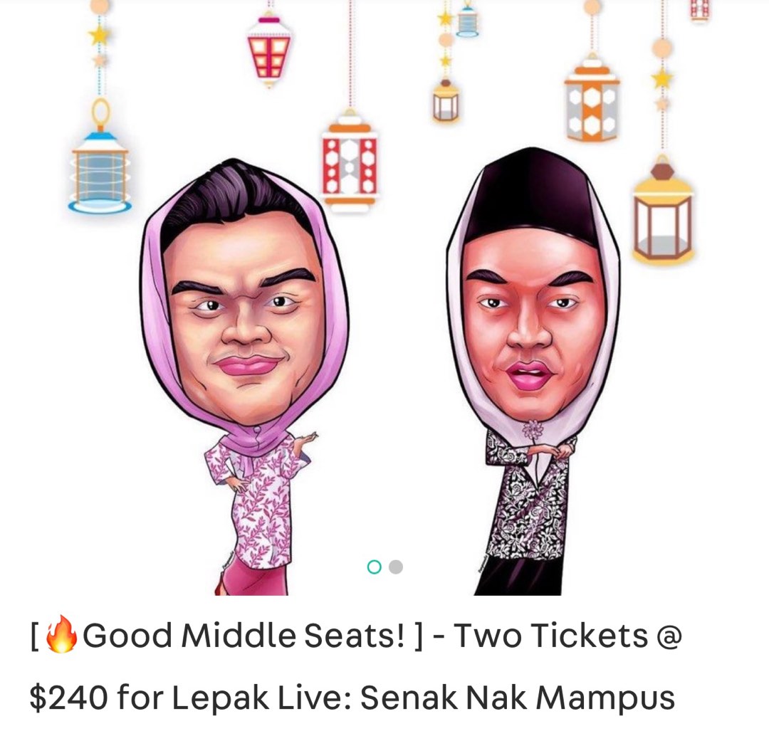 Lepak Live Senak Nak Mampos, Announcements on Carousell