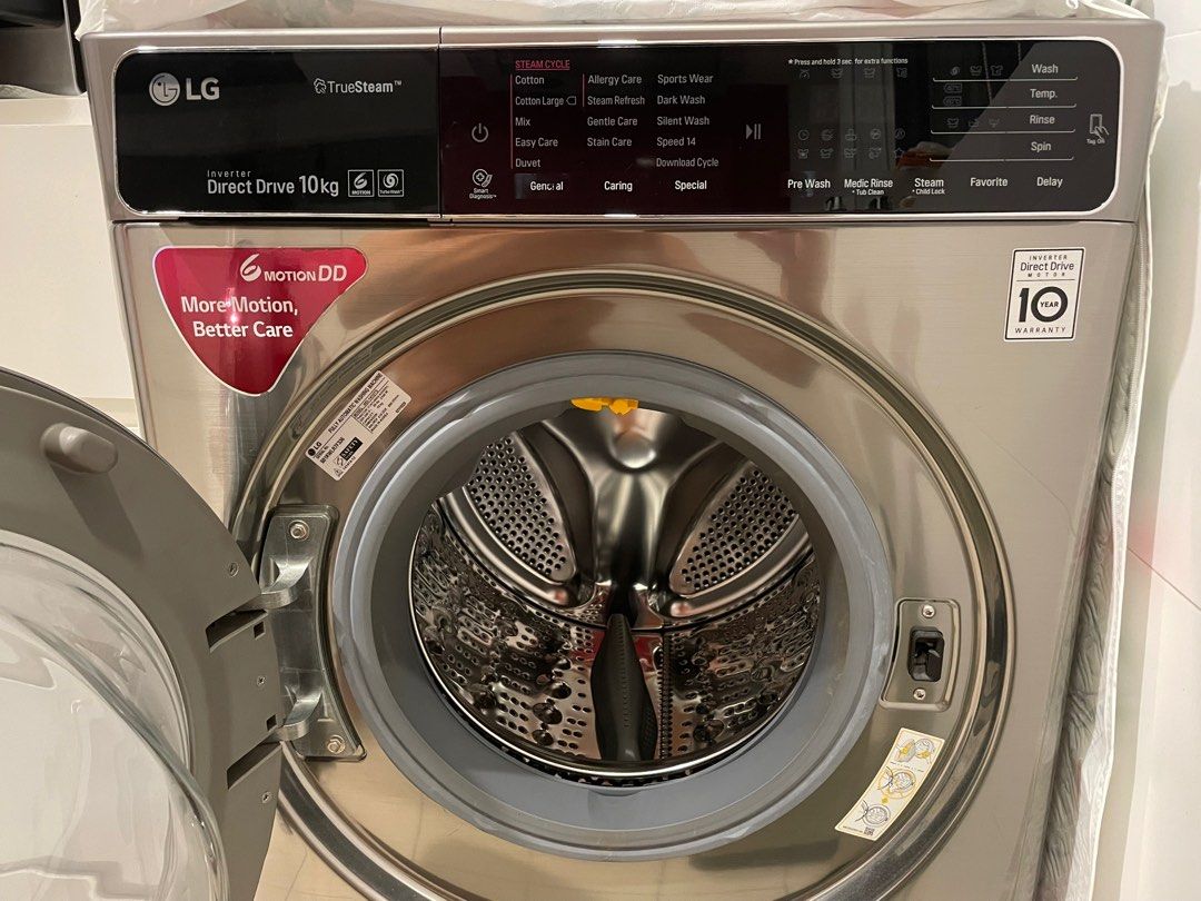 LG Front Load 10kg Washing Machine WD-1410TS, TV & Home Appliances ...