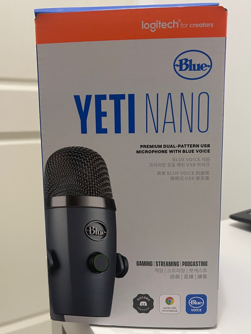 Like New - Logitech Yeti Nano Blue Voice with stand, Audio, Microphones ...