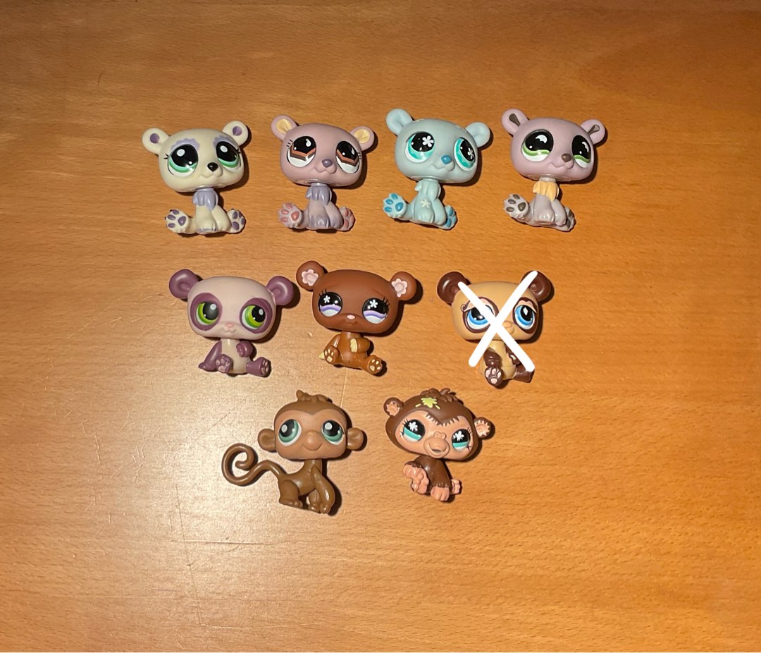 LPS | Littlest Pet Shop: Assorted Bears & Monkeys, Hobbies & Toys, Toys ...
