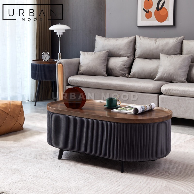 MAIDA Modern Velvet Coffee Table, Furniture & Home Living, Furniture ...