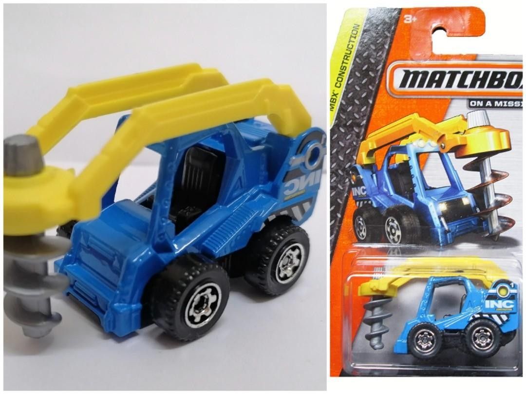Matchbox 2019 MBX Construction Drill Digger - Blue - Loose, Hobbies ...