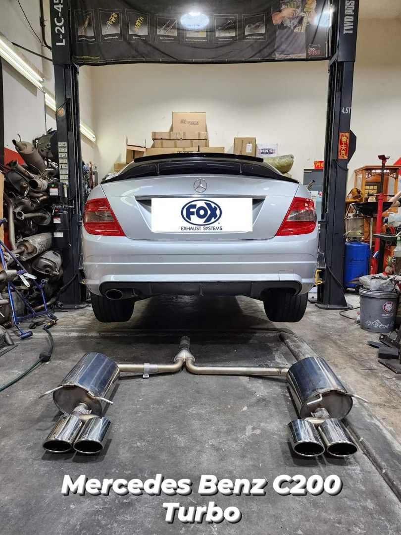 Mercedes Benz C180K / C200T W204 ( Upgrade Fox Sport Exhaust System ...