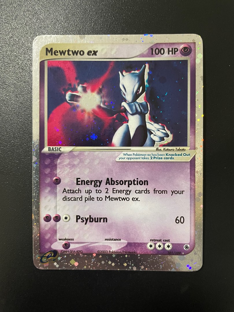 Mewtwo ex - 101/109 - Ultra-Rare Ex Ruby & Sapphire Pokemon card ...